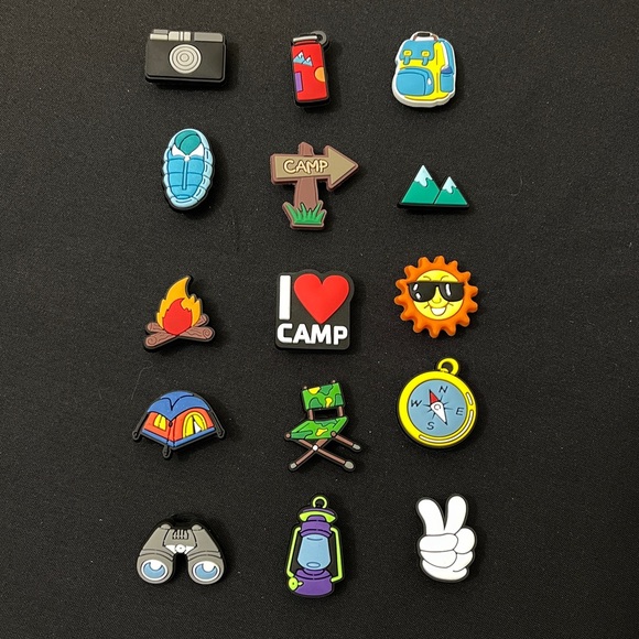 Shoes | 15 Camp Themed Jibitz For Crocs | Poshmark